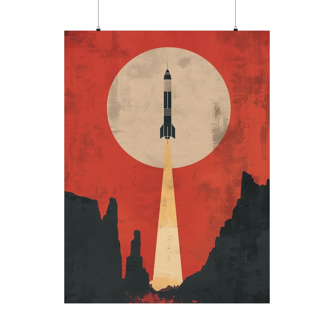 Science Fiction Travel Poster Minimalist Sci Fi Travel Poster Scifi ...