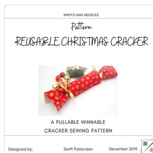 Reusable Pullable Christmas Cracker Pattern PDF - Digital Download ...