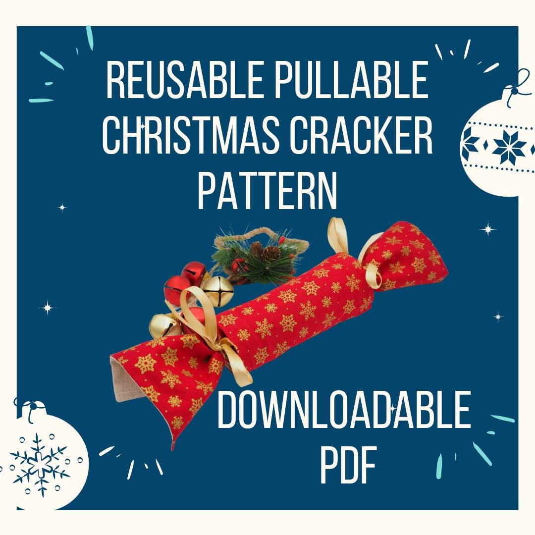 Reusable Pullable Christmas Cracker Pattern PDF Digital | Etsy