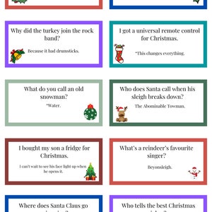 Christmas Cracker Jokes and Bucket List - Digital Download ...