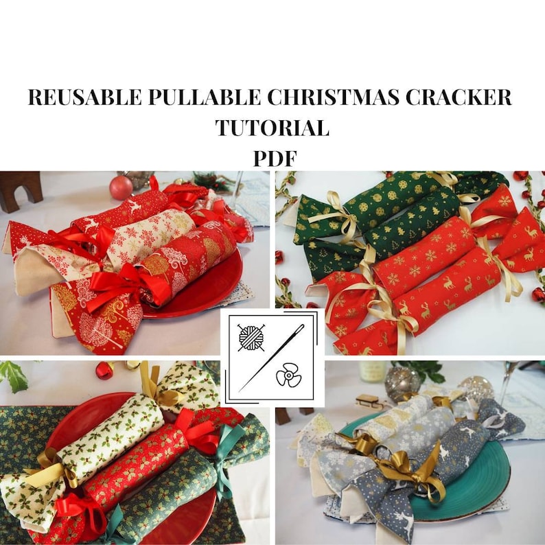 Reusable Pullable Christmas Cracker Pattern PDF Digital - Etsy UK