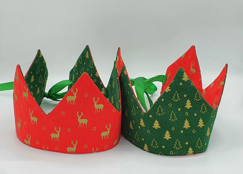Reversible Christmas Cracker Crown Pattern PDF Template - 3 Designs ...
