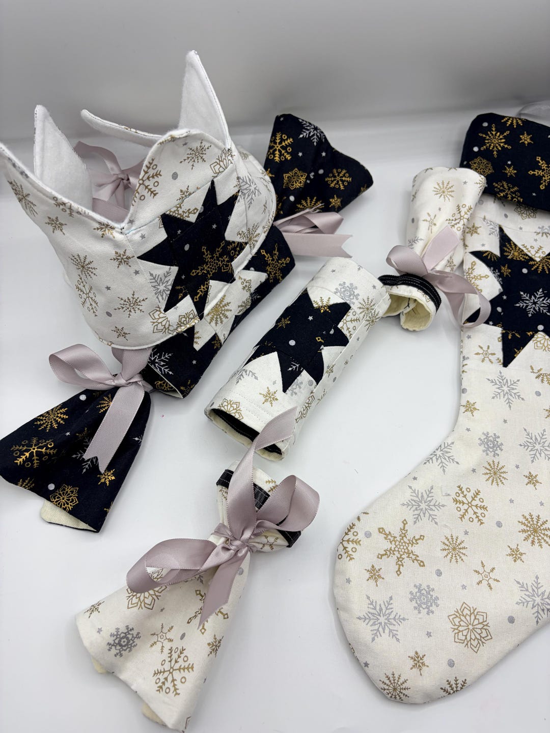 Sawtooth Star Christmas Sewing Pattern Bundle. Cracker, Crown, Stocking ...