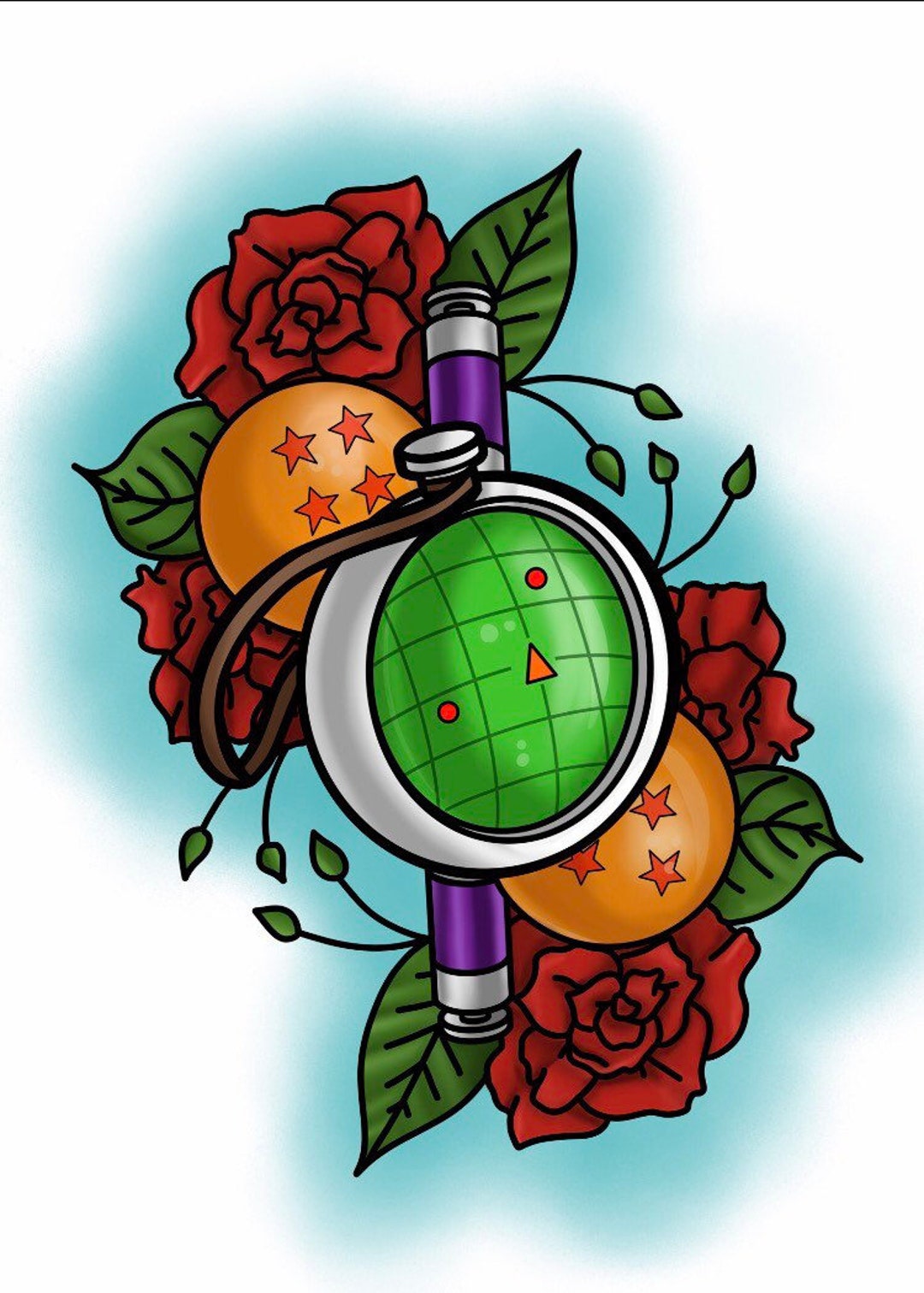 Dragon Ball Radar Print - Etsy