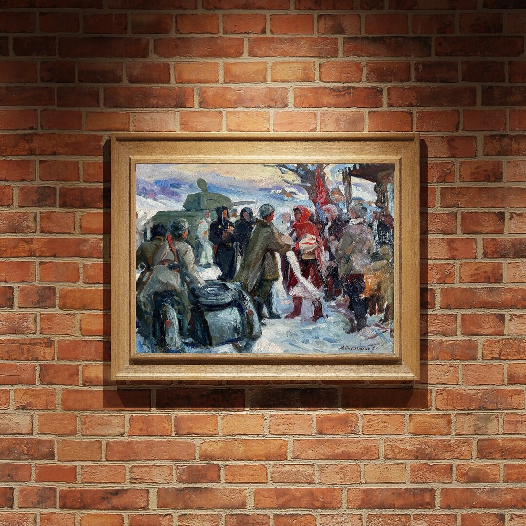 VINTAGE PAINTING, Oil Painting, Vintage Realism, Socialist Realism ...