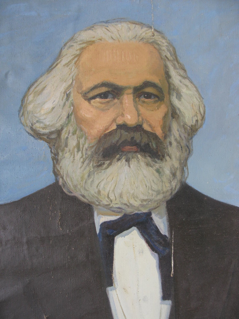 VINTAGE ORIGINAL PAINTING, Socialist Realism, Genre Painting, Portrait ...