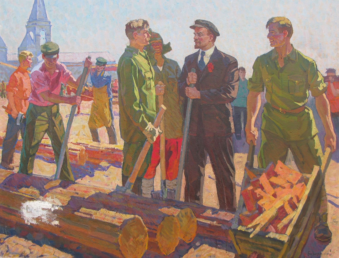 VINTAGE ORIGINAL PAINTING Socialist Realism Genre Painting - Etsy