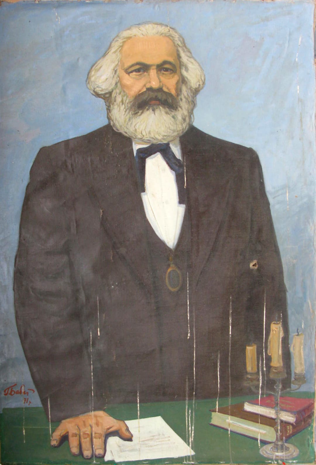 VINTAGE ORIGINAL PAINTING, Socialist Realism, Genre Painting, Portrait ...