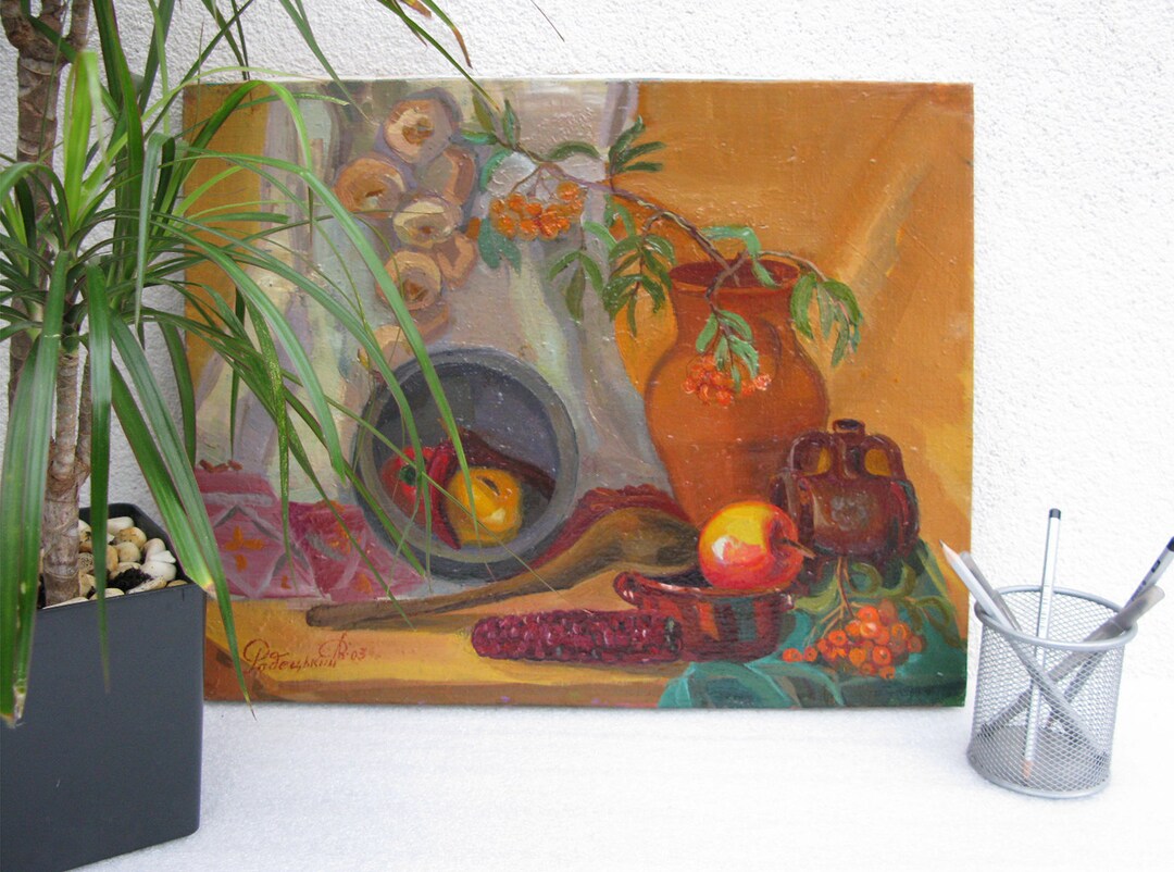VINTAGE ORIGINAL PAINTING, Oil Painting, Vintage Realism, Realism ...