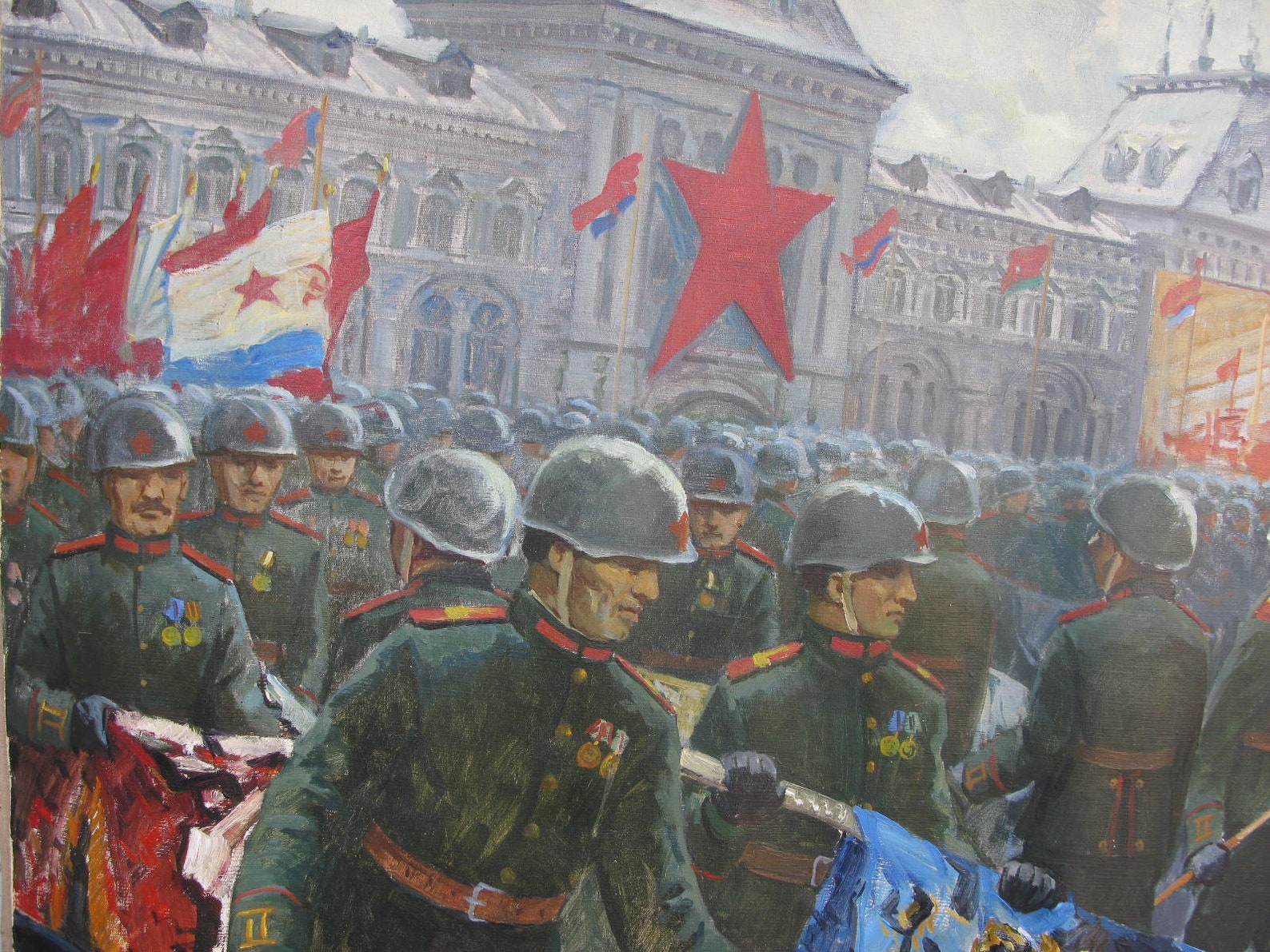 VINTAGE ORIGINAL PAINTING Socialist Realism Genre Painting - Etsy