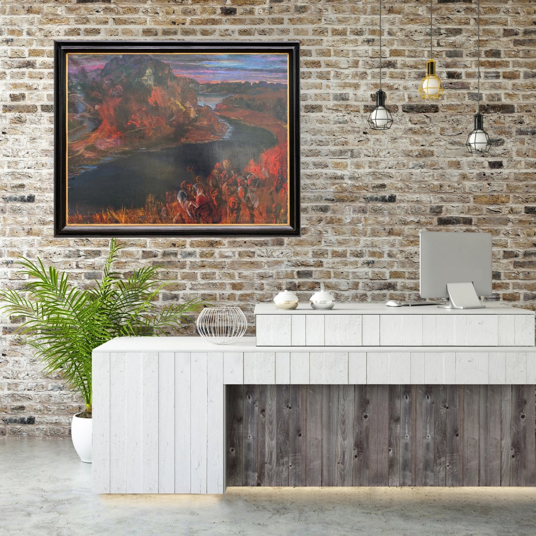 VINTAGE PAINTING, Oil Painting, Vintage Realism, Socialist Realism ...