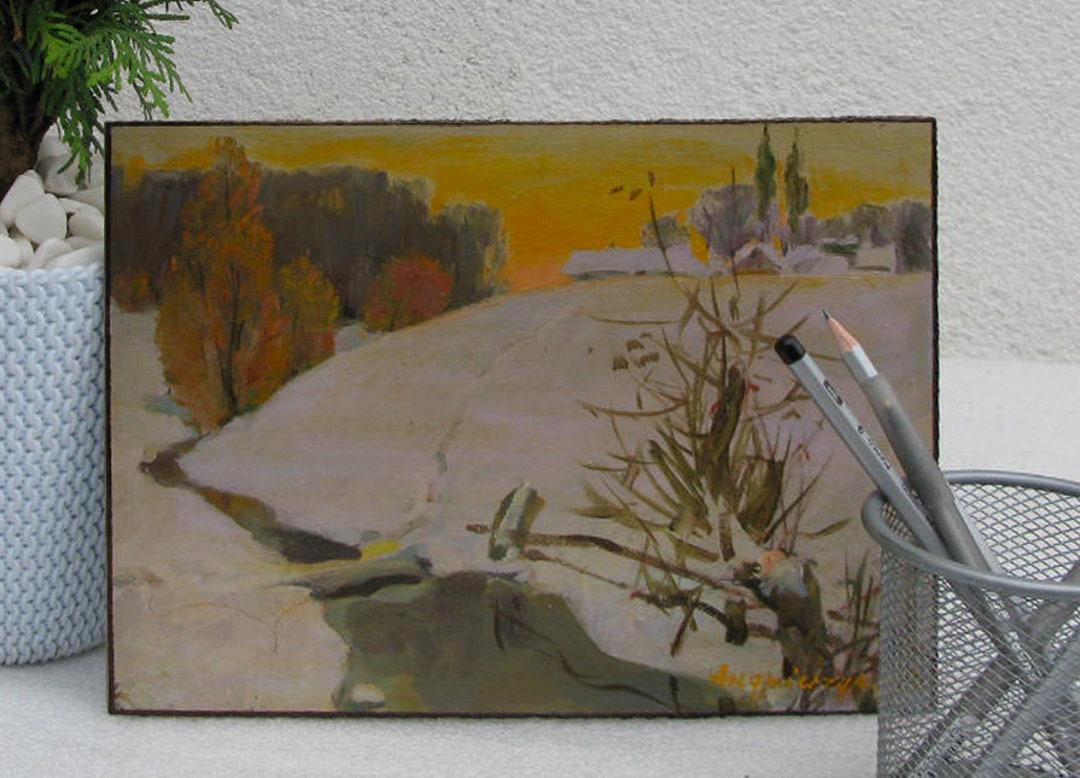 VINTAGE ORIGINAL PAINTING, Oil Painting, Realism, Vintage, Realism ...