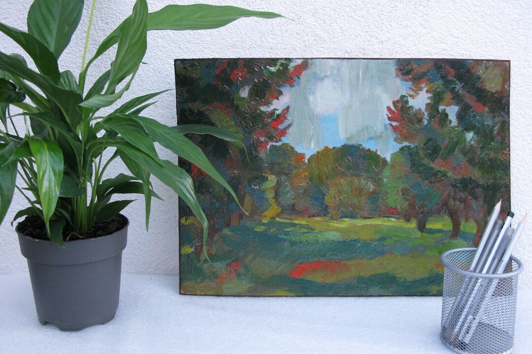 VINTAGE ORIGINAL PAINTING, Oil Painting, Vintage Realism, Socialist ...