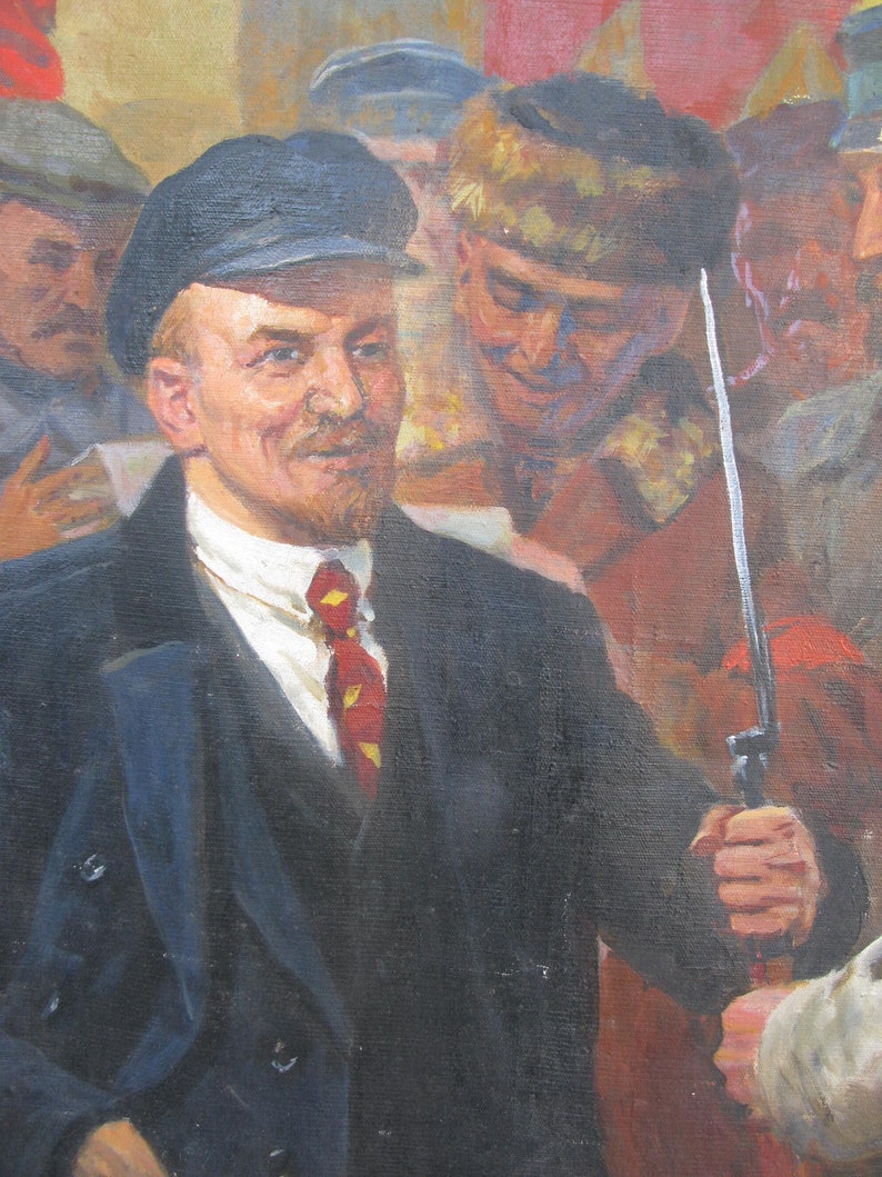 VINTAGE ORIGINAL PAINTING Socialist Realism Genre Painting - Etsy