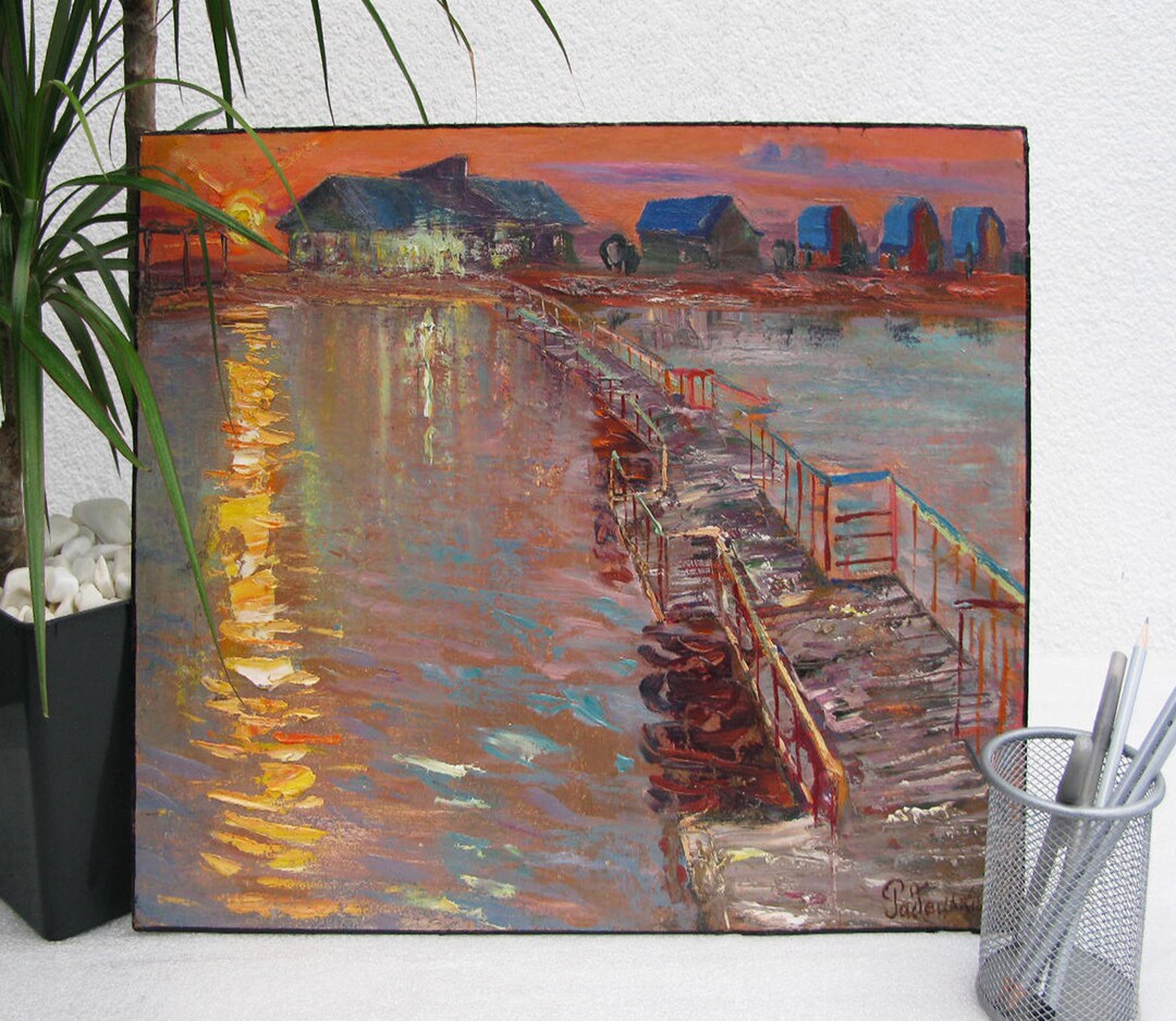 VINTAGE ORIGINAL PAINTING, Oil Painting, Vintage Realism, Socialist ...