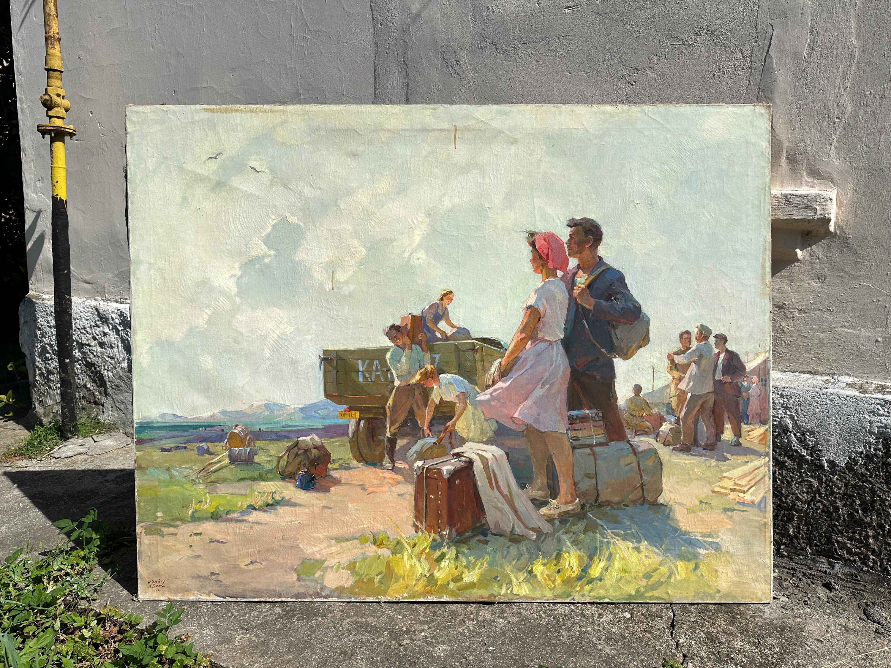 VINTAGE PAINTING, Oil Painting, Vintage Realism, Socialist Realism ...