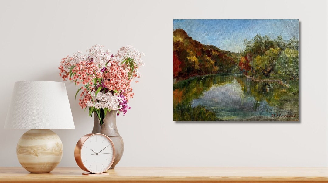 VINTAGE ORIGINAL PAINTING, Oil Painting, Vintage Realism, Landscape ...