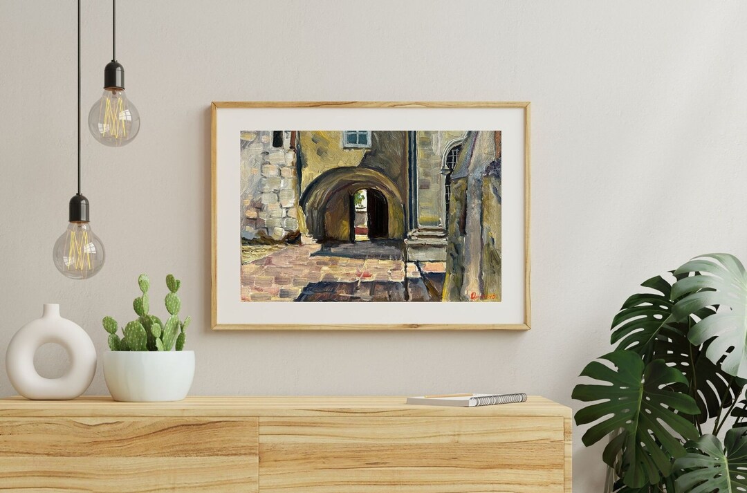 ORIGINAL PAINTING, Vintage Realism, Oil Painting, Urban Landscape ...