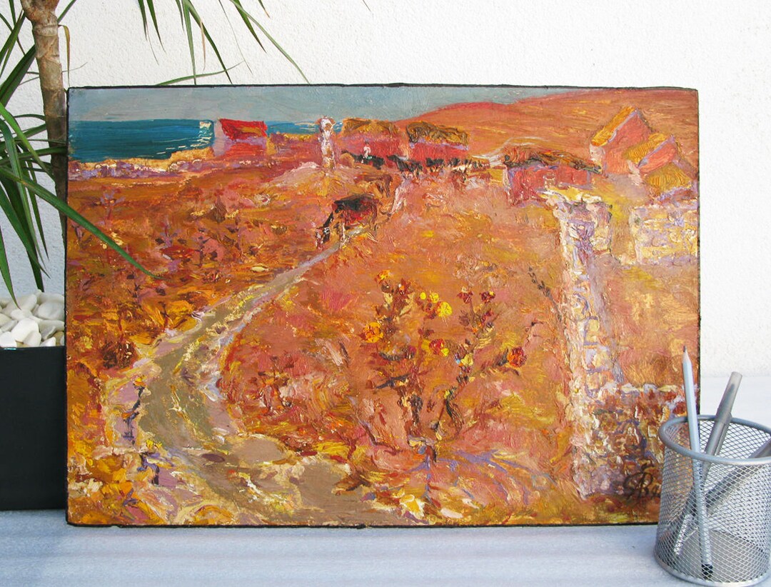 VINTAGE ORIGINAL PAINTING, Oil Painting, Vintage Realism, Social ...