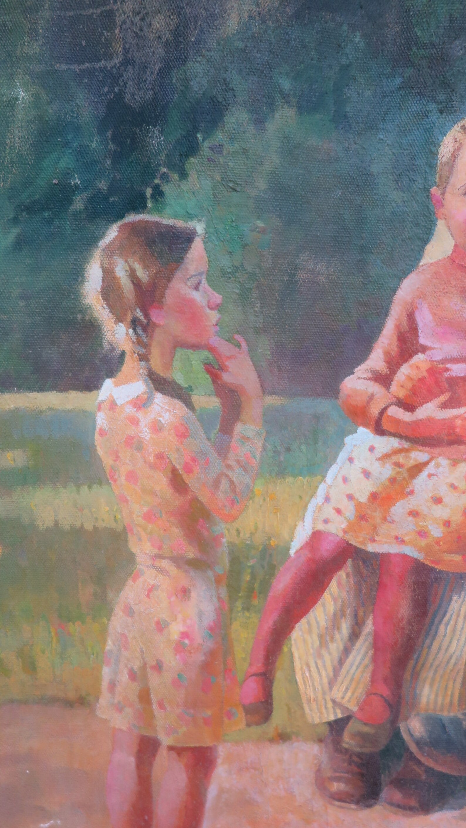 VINTAGE ORIGINAL PAINTING, Socialist Realism, Genre Painting, Lenin ...