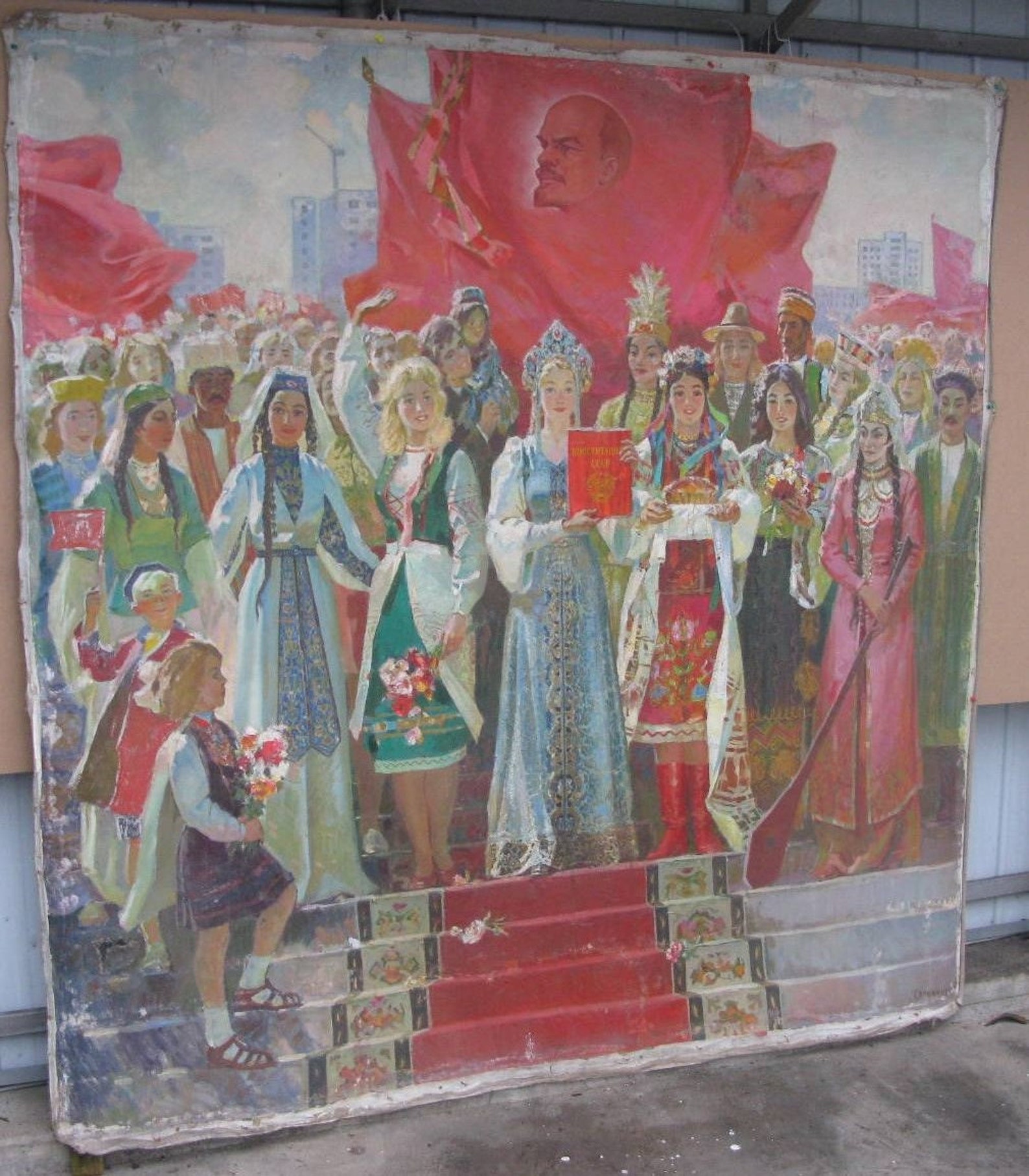VINTAGE ORIGINAL PAINTING Socialist Realism Genre Painting - Etsy