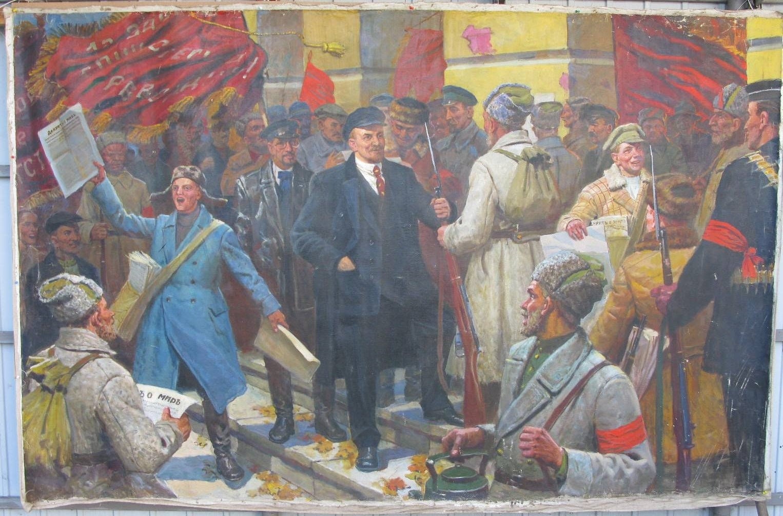 VINTAGE ORIGINAL PAINTING Socialist Realism Genre Painting - Etsy