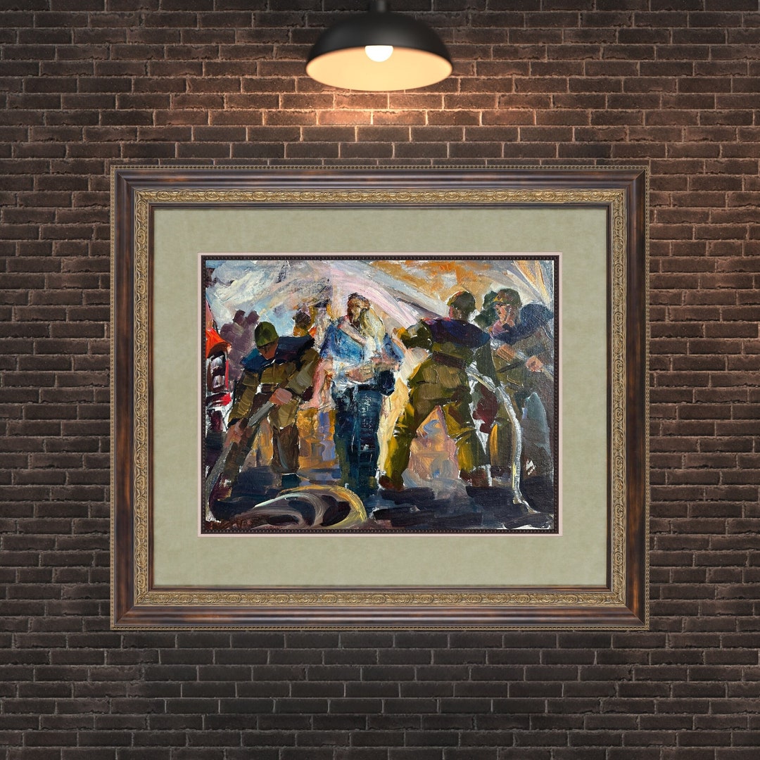 VINTAGE PAINTING, Oil Painting, Vintage Realism, Socialist Realism ...