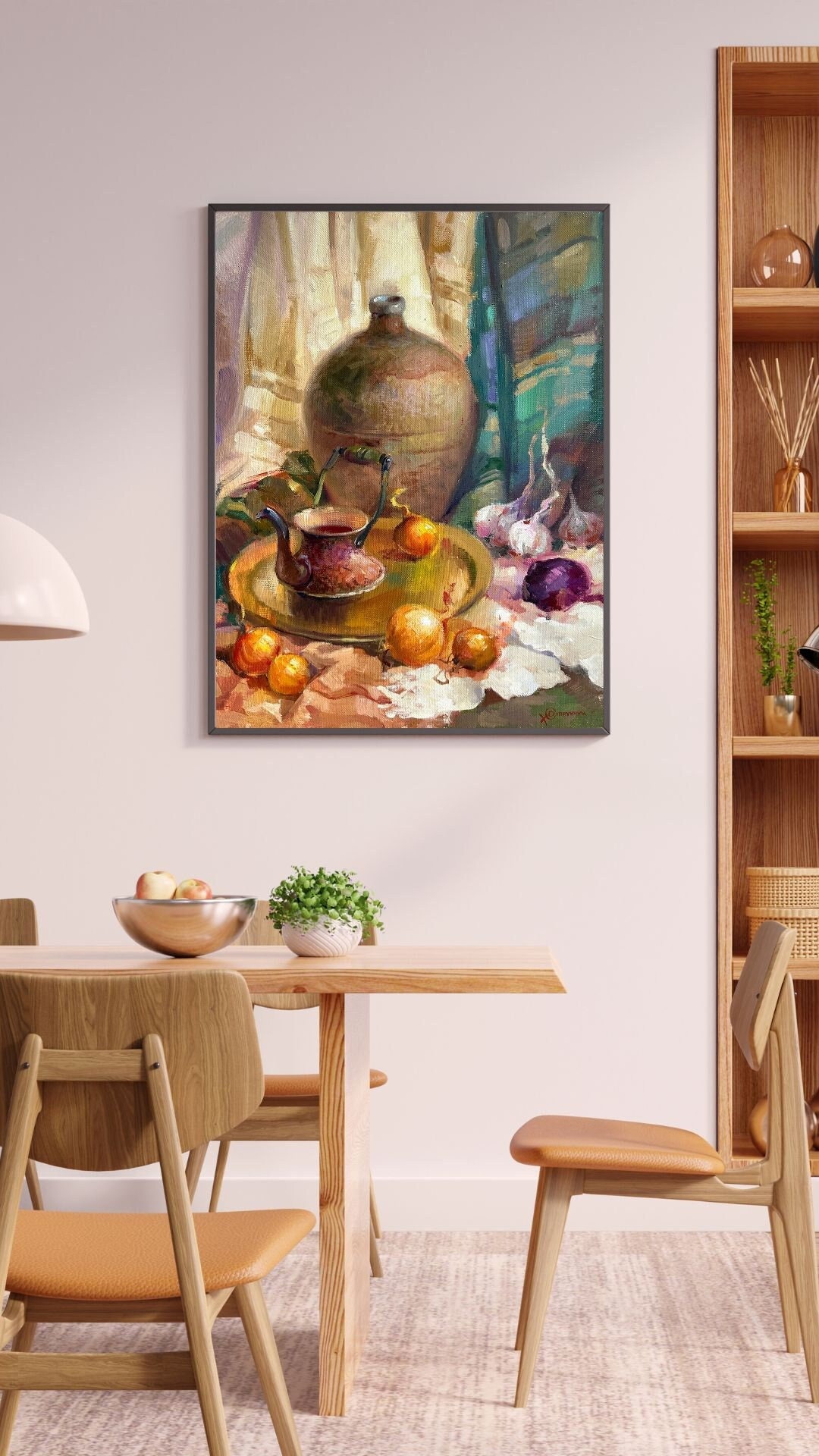 VINTAGE ORIGINAL PAINTING, Oil Painting, Socialist Realism, Rural Life ...