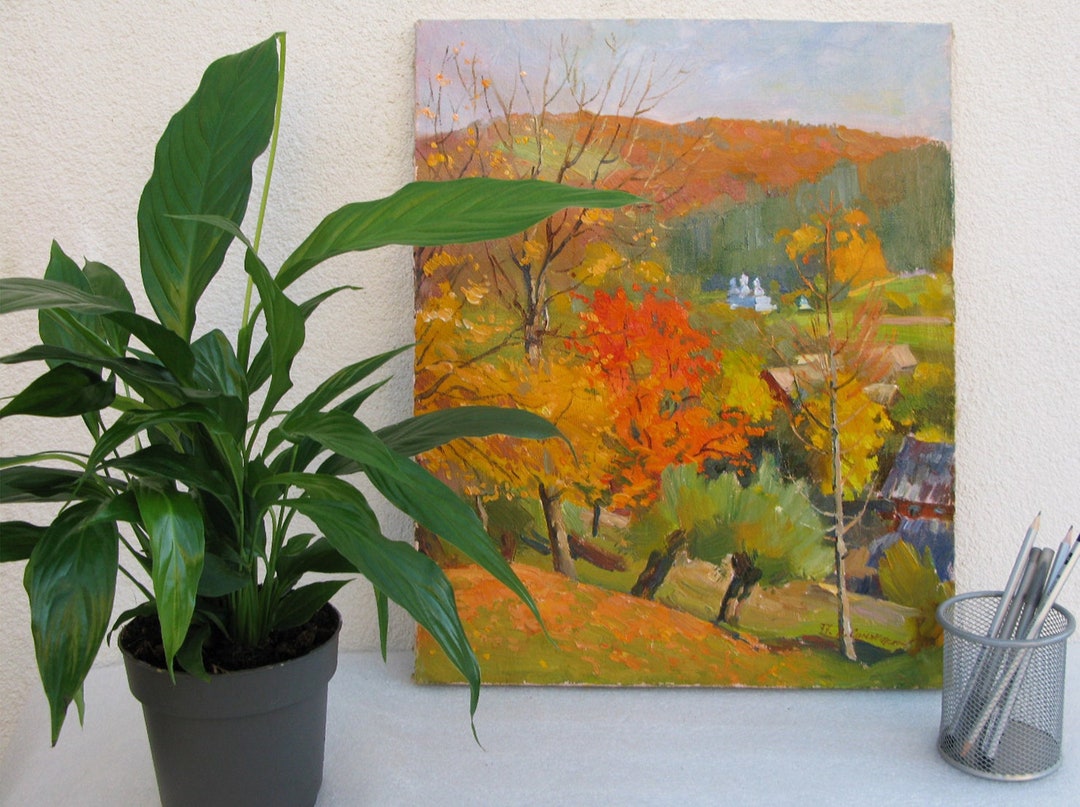 VINTAGE ORIGINAL PAINTING, Oil Painting, Vintage Realism, Landscape ...