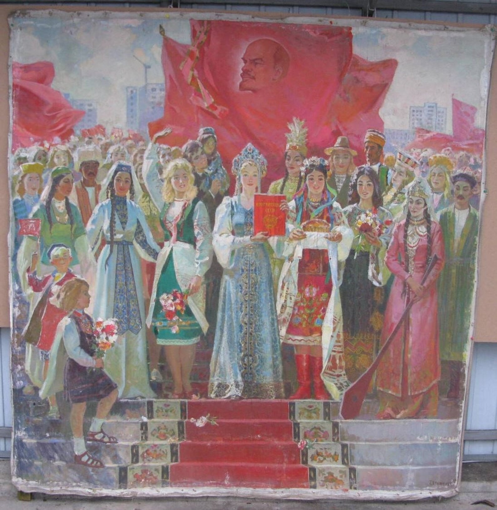 VINTAGE ORIGINAL PAINTING Socialist Realism Genre Painting - Etsy