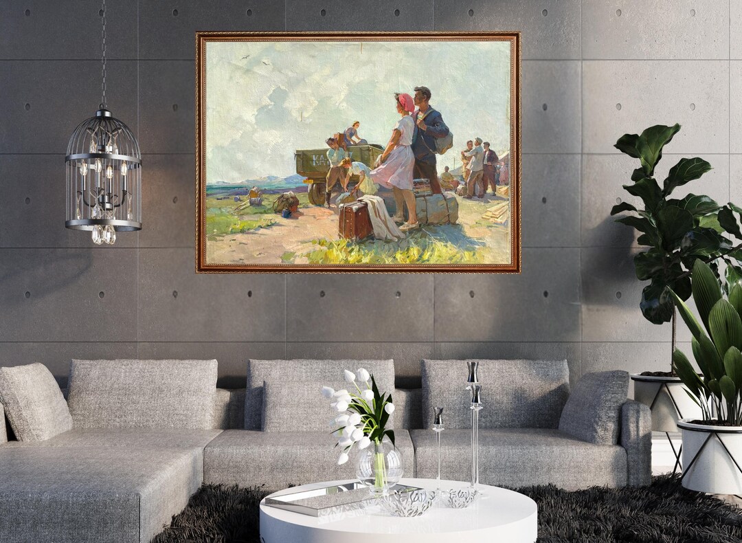 VINTAGE PAINTING, Oil Painting, Vintage Realism, Socialist Realism ...