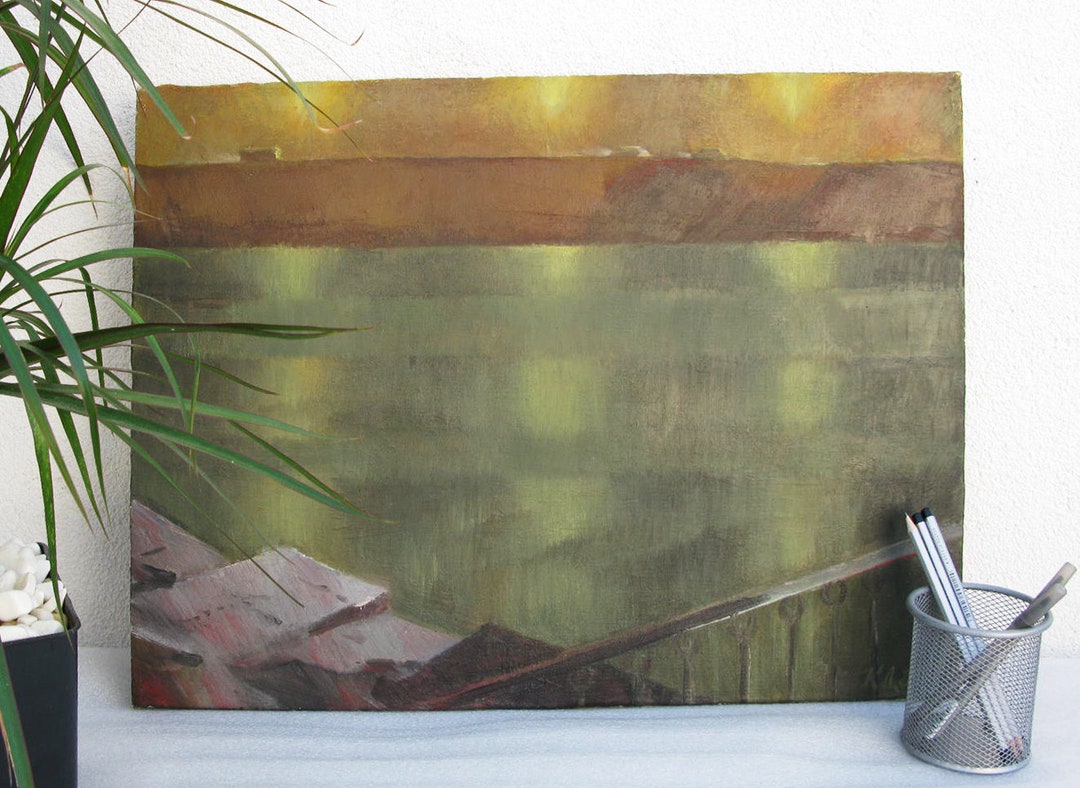 VINTAGE ORIGINAL PAINTING, Oil Painting, Vintage Realism, Socialist ...