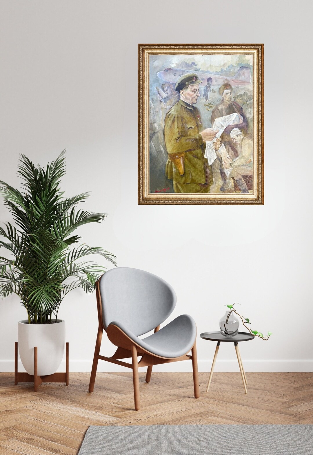 VINTAGE PAINTING, Oil Painting, Vintage Realism, Socialist Realism ...