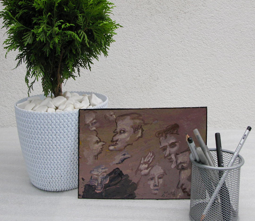 ORIGINAL PAINTING, Vintage Realism, Oil Painting, Surrealism, Sight ...