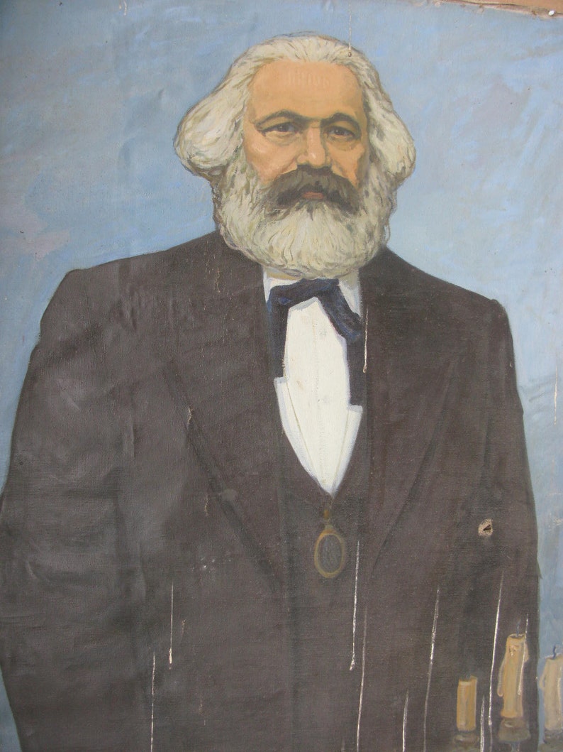 VINTAGE ORIGINAL PAINTING, Socialist Realism, Genre Painting, Portrait ...