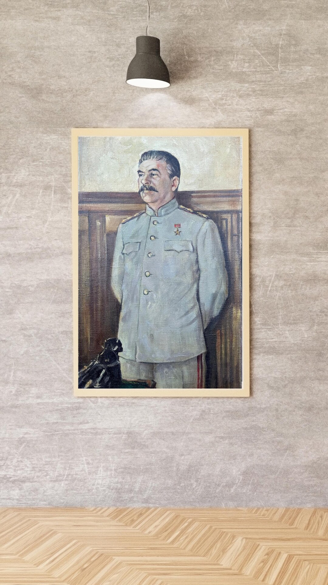 VINTAGE PAINTING, Oil Painting, Socialist Realism, Portrait, Male ...