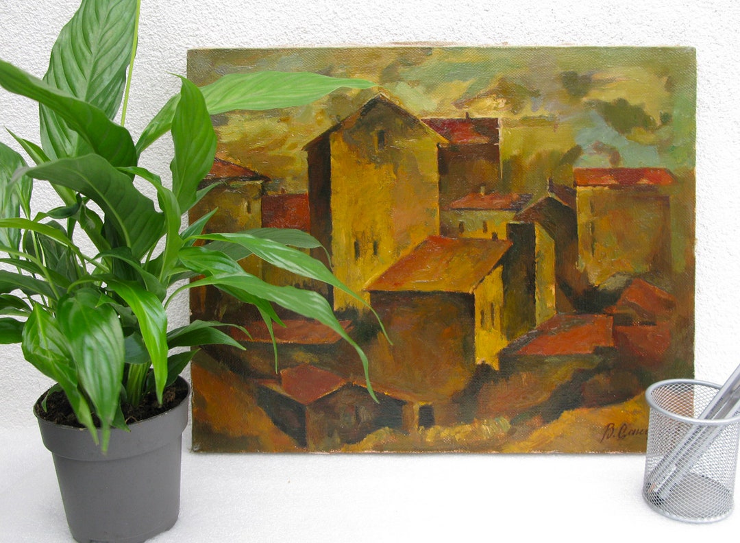VINTAGE ORIGINAL PAINTING, Oil Painting, Vintage Realism, Landscape ...