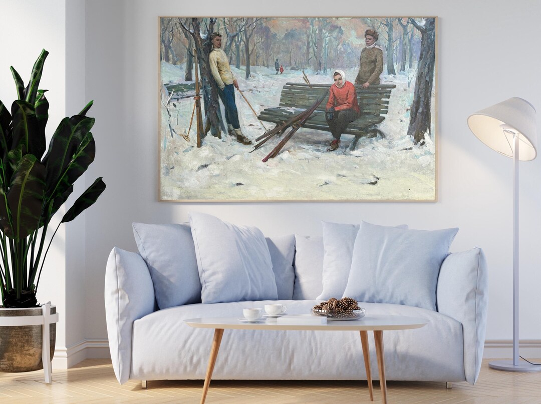 VINTAGE PAINTING, Oil Painting, Vintage Realism, Socialist Realism ...