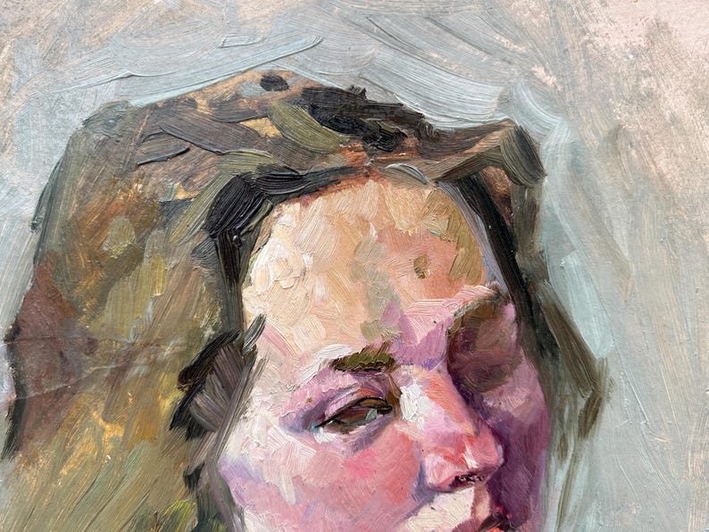 VINTAGE PAINTING, Oil Painting, Vintage Realism, Socialist Realism ...
