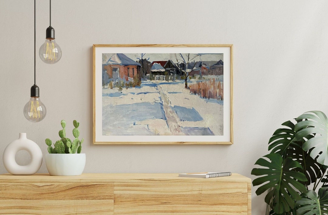 VINTAGE ORIGINAL PAINTING, Socialist Realism, Oil Painting, Rural Life ...