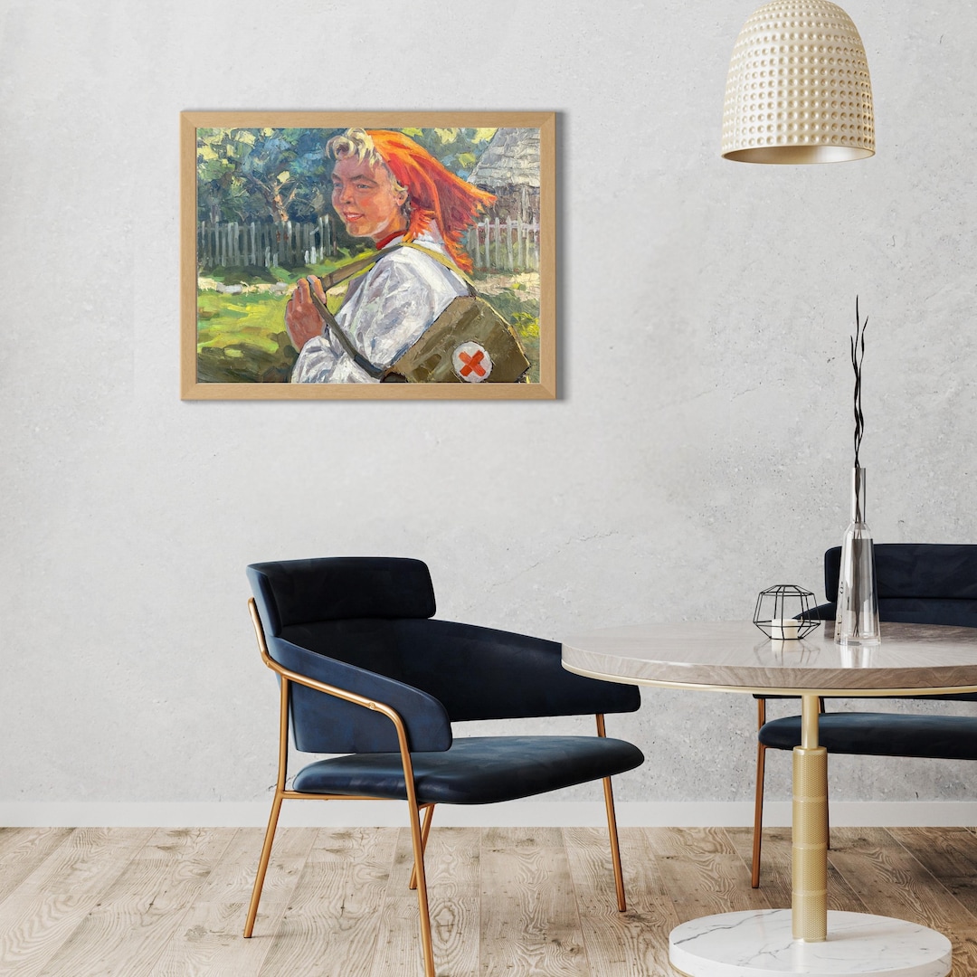 VINTAGE PAINTING, Oil Painting, Vintage Realism, Socialist Realism ...