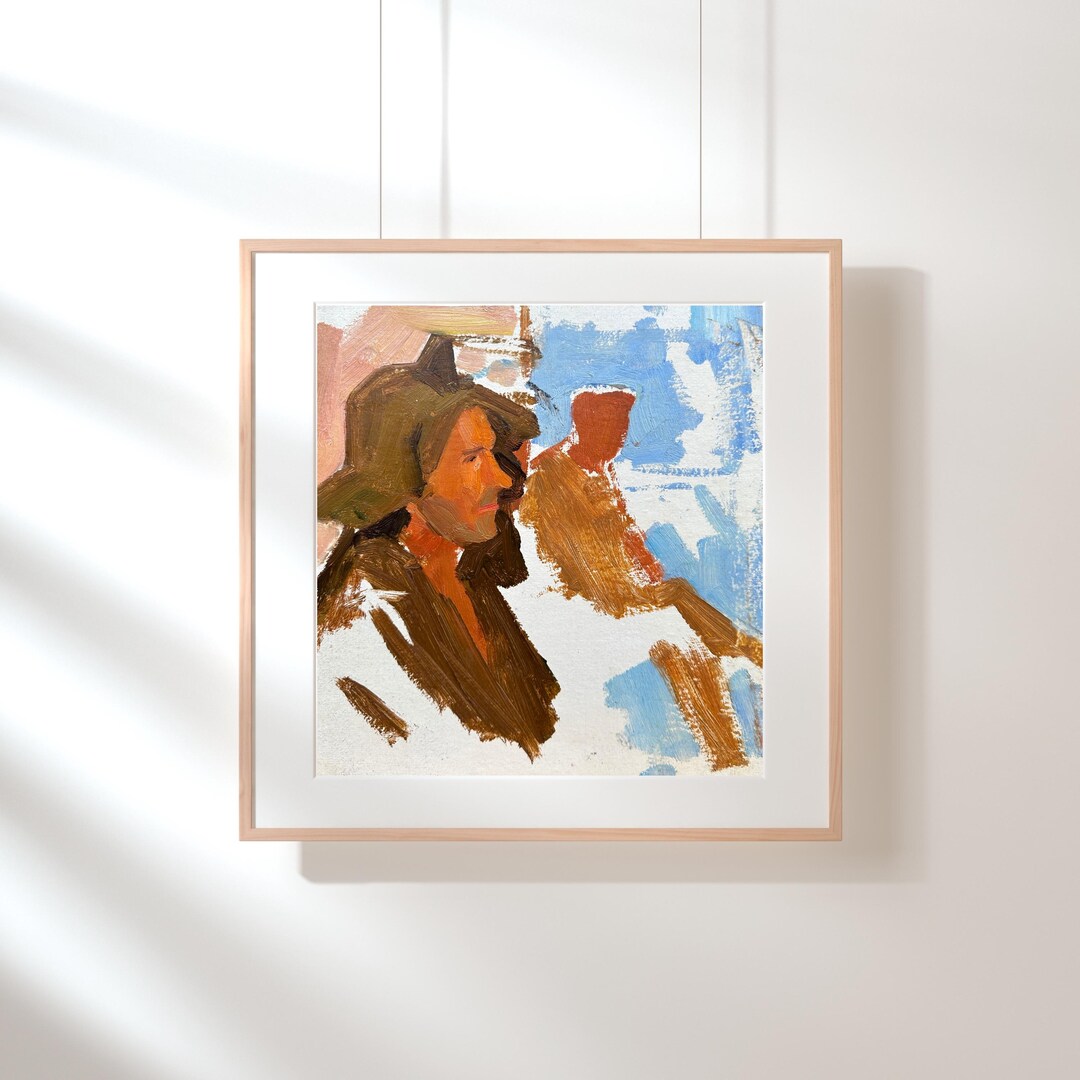 VINTAGE PAINTING, Vintage Realism, Socialist Realism, Portrait ...