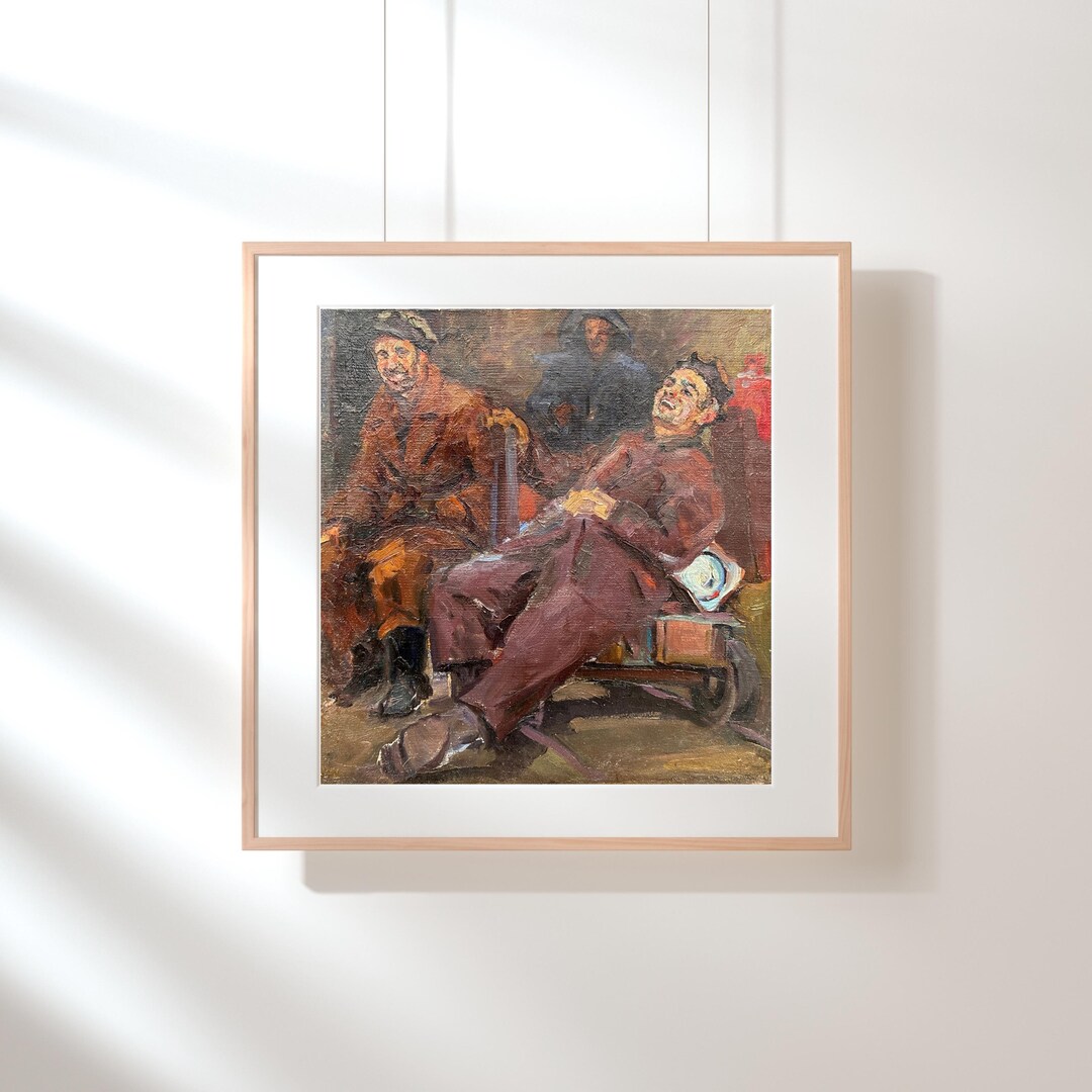 VINTAGE PAINTING, Oil Painting, Vintage Realism, Socialist Realism ...