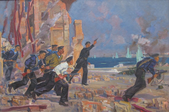 VINTAGE ORIGINAL PAINTING Socialist Realism Genre Painting - Etsy