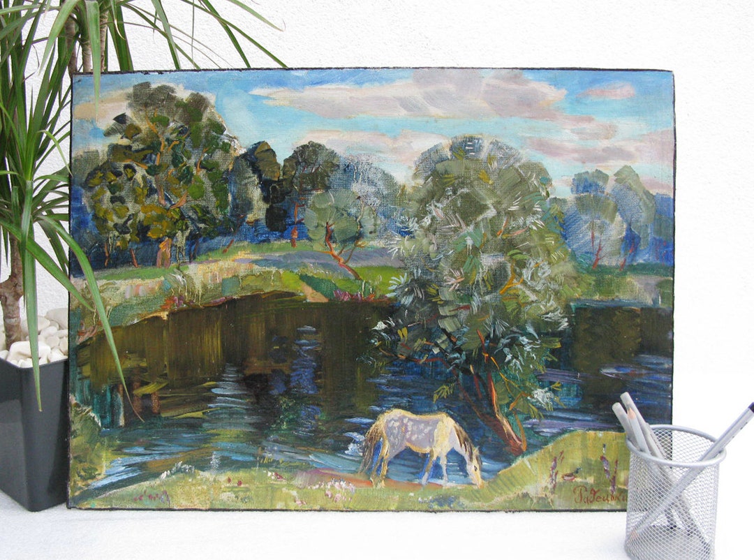 VINTAGE ORIGINAL PAINTING, Oil Painting, Vintage Realism, Realism ...