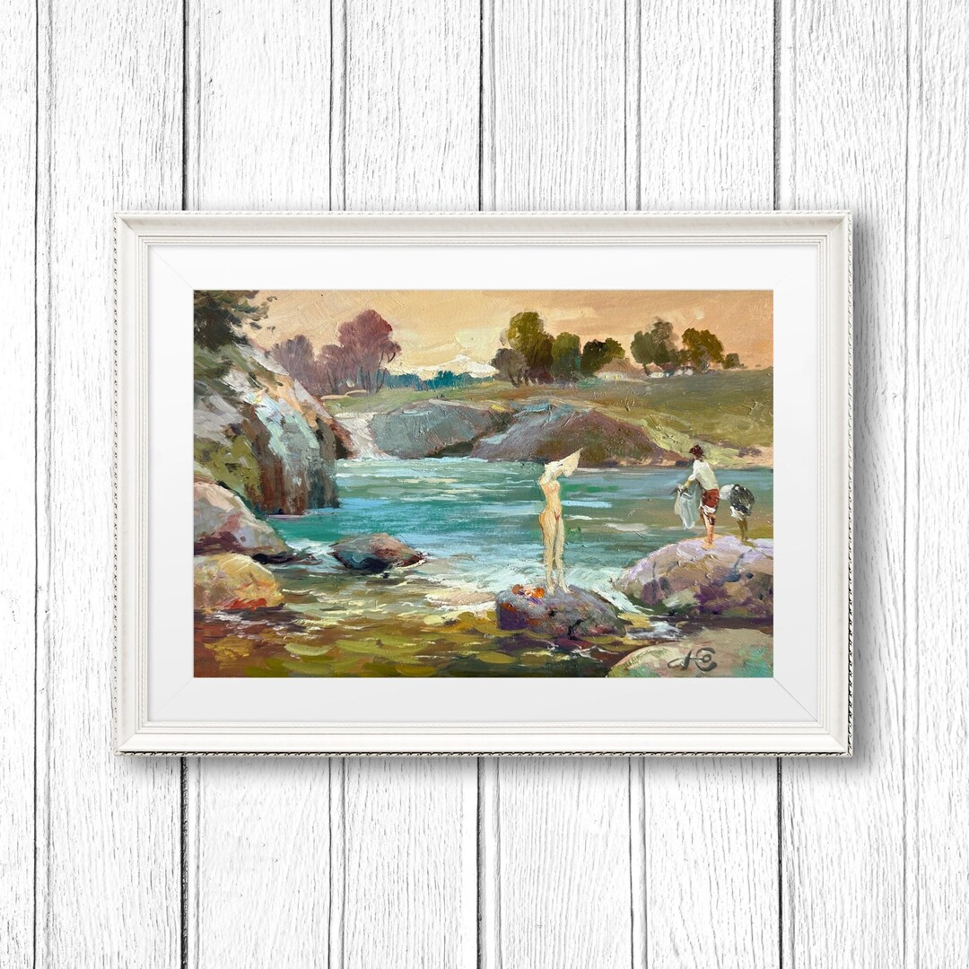 ORIGINAL PAINTING, Vintage Realism, Oil Painting, Impressionism ...