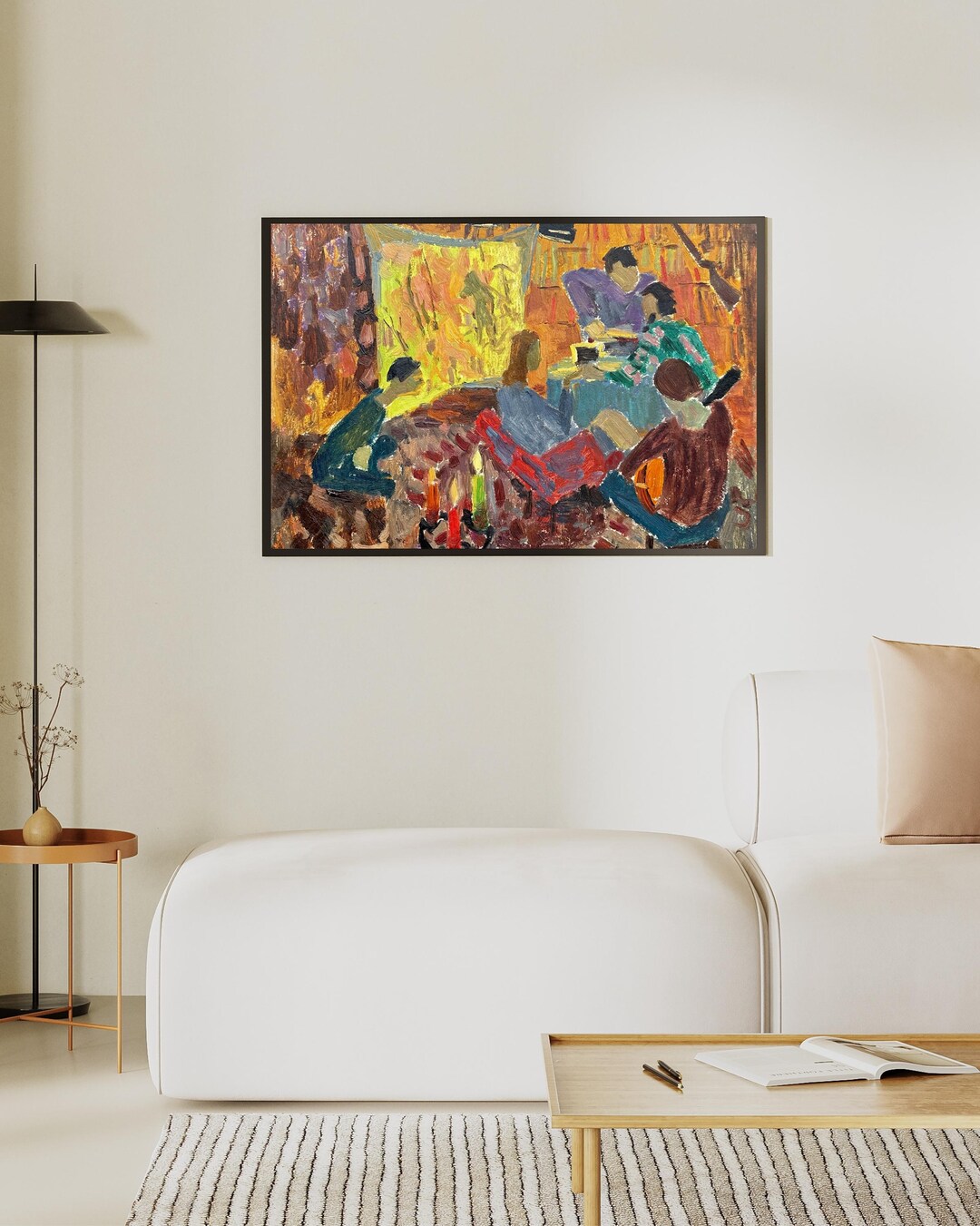 VINTAGE PAINTING, Vintage Realism, Socialist Realism, Cityscape ...