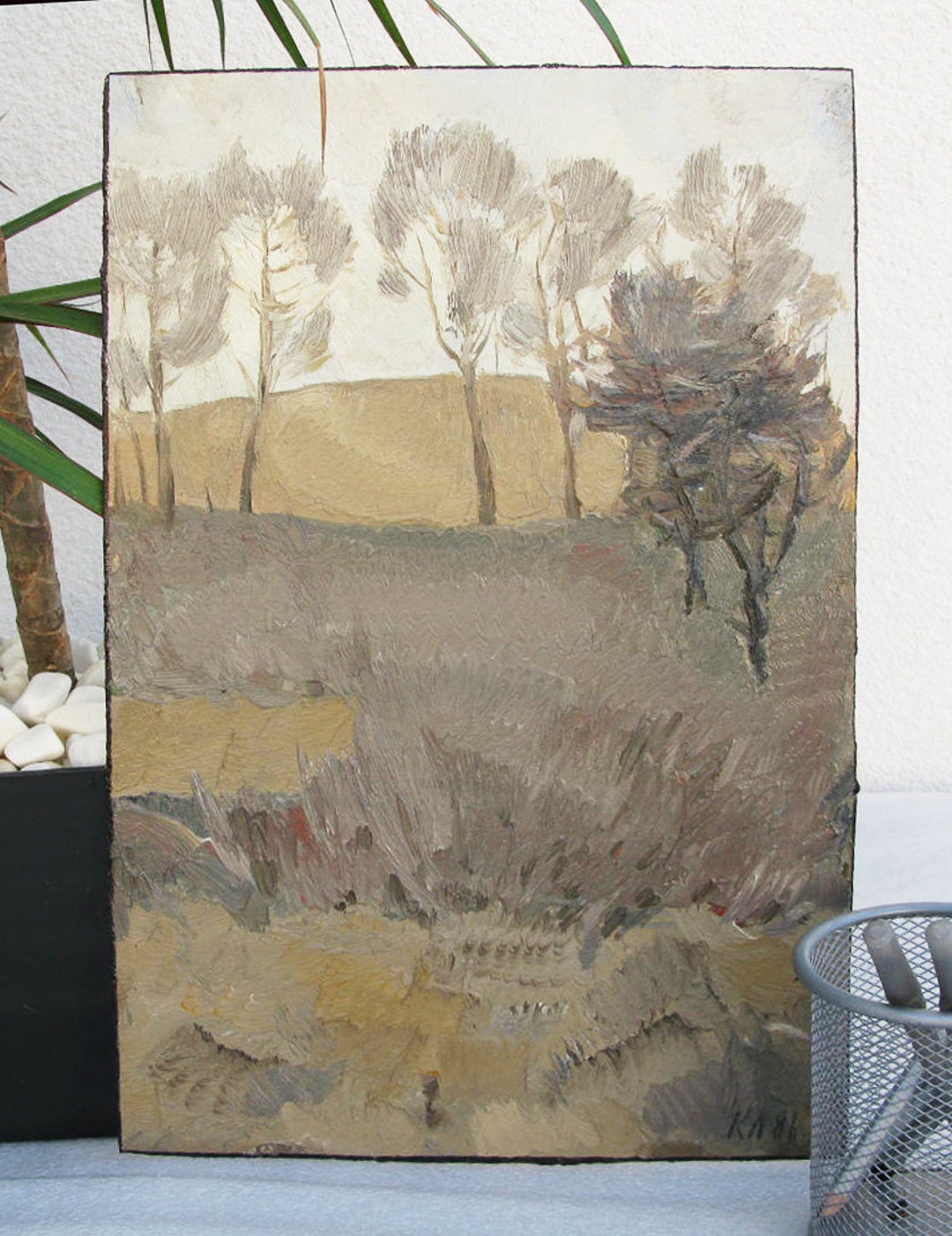 VINTAGE ORIGINAL PAINTING, Oil Painting, Vintage Realism, Socialist ...