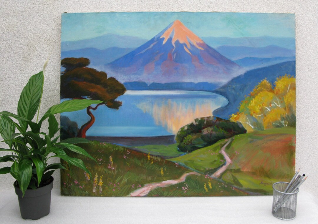 VINTAGE ORIGINAL PAINTING, Oil Painting, Realism, Vintage, Realism ...