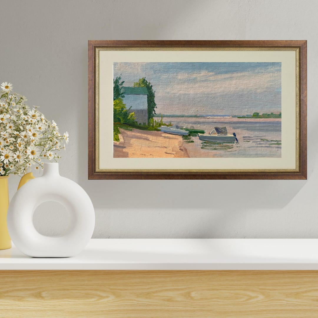 VINTAGE ORIGINAL PAINTING, Socialist Realism, Oil Painting, Genre ...